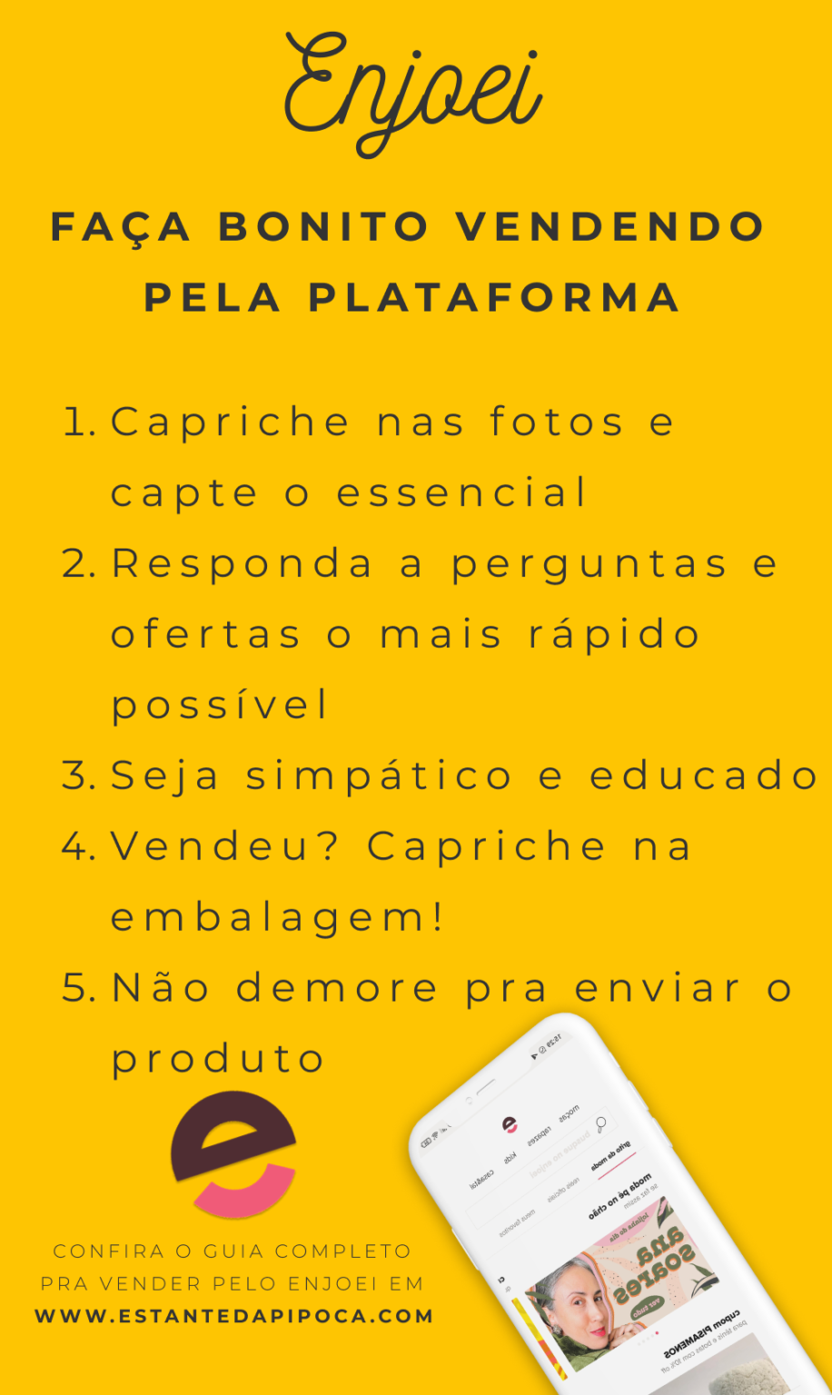 O guia completo pra vender pelo Enjoei - Estante da Pipoca